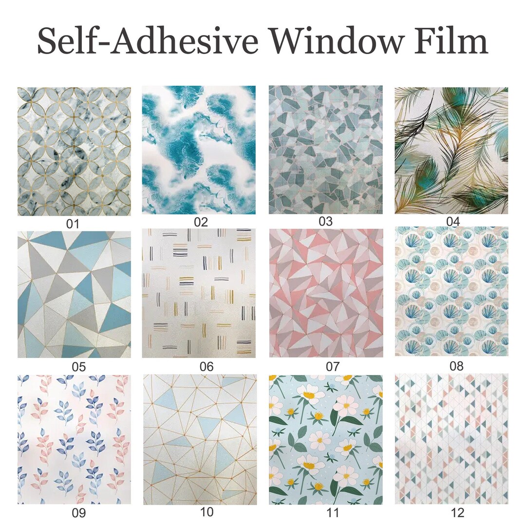 3D Premium Window Privacy Film, Static Cling Sticker,anti-uv, No Glue ...