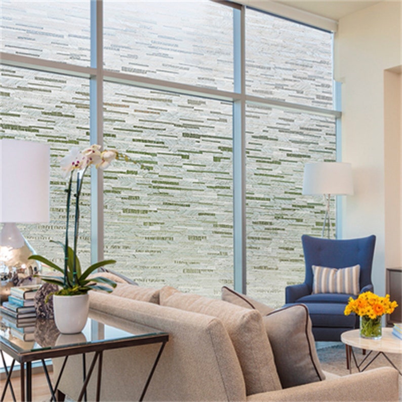 3D Premium Window Privacy Film, Static Cling Sticker,anti-uv, No Glue ...
