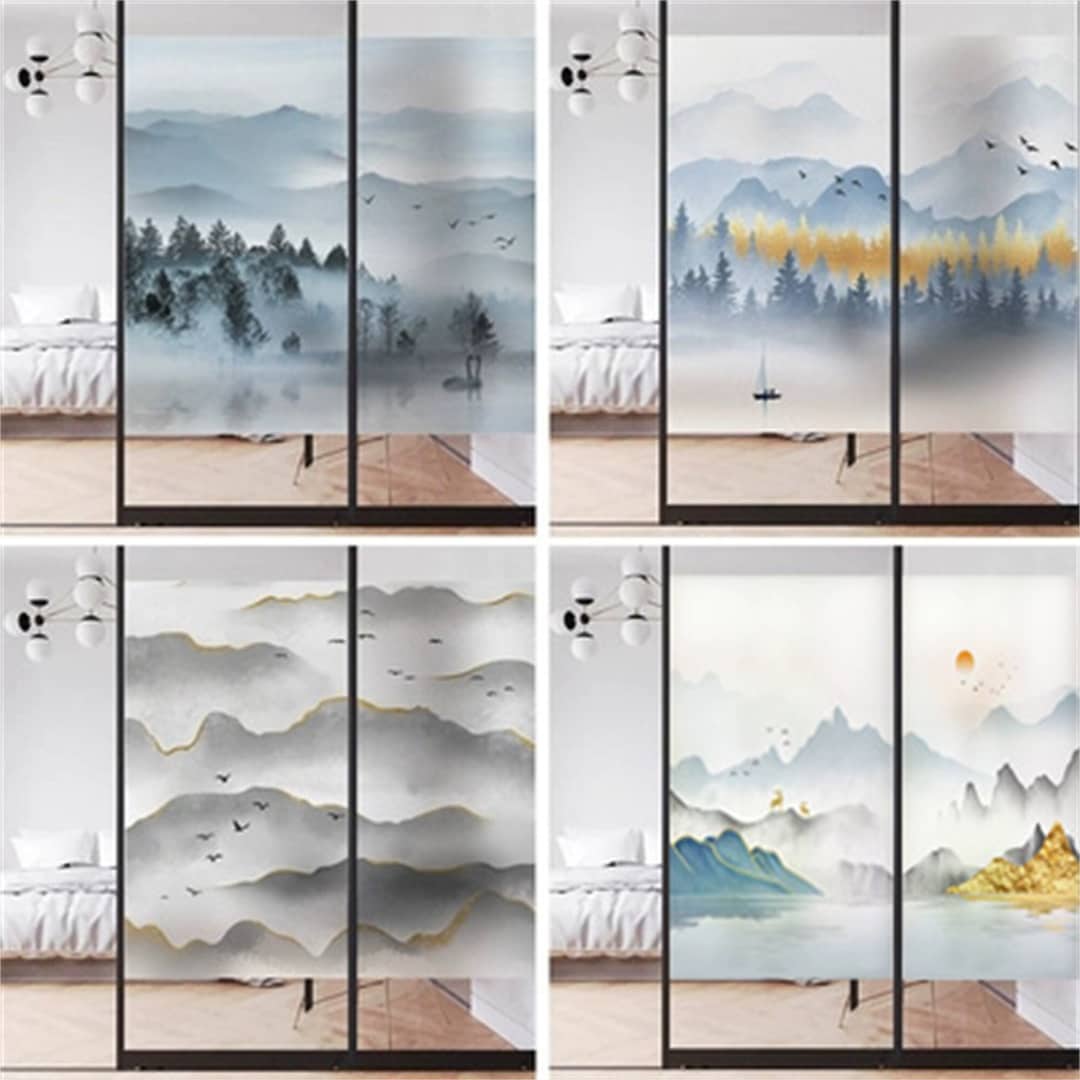 3D Premium Window Privacy Film, Static Cling Sticker,anti-uv, No Glue ...