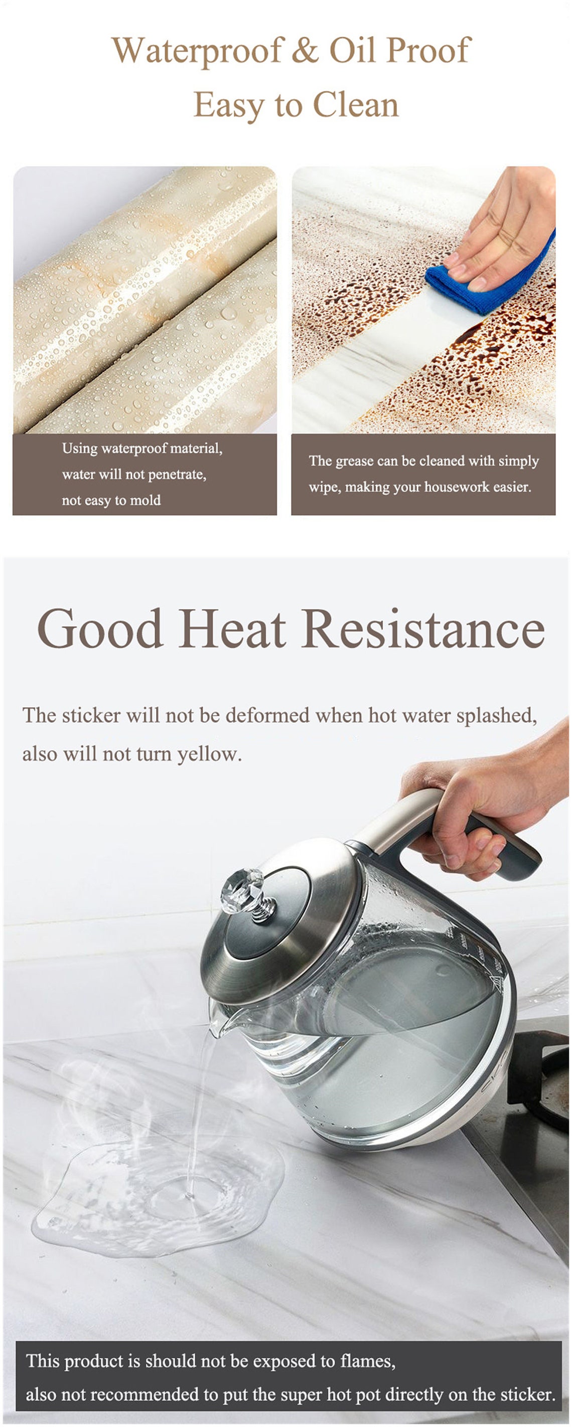 Backsplash Tile Stickers,peel&stick Tile Decal,heat Resistant Wall ...