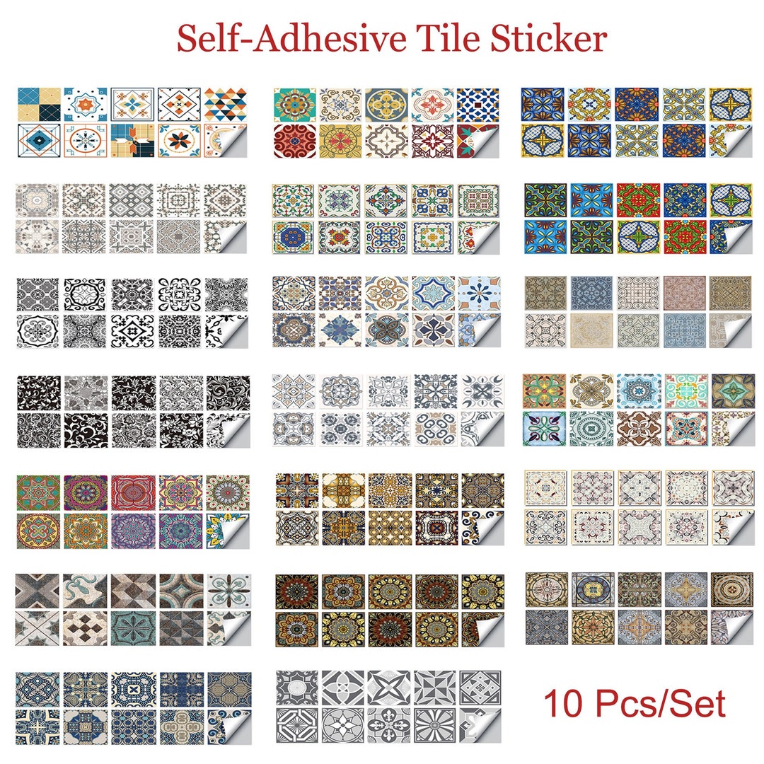 Spanish Tiles Sticker,mexican Peel and Stick Tile Stickers for Wall ...