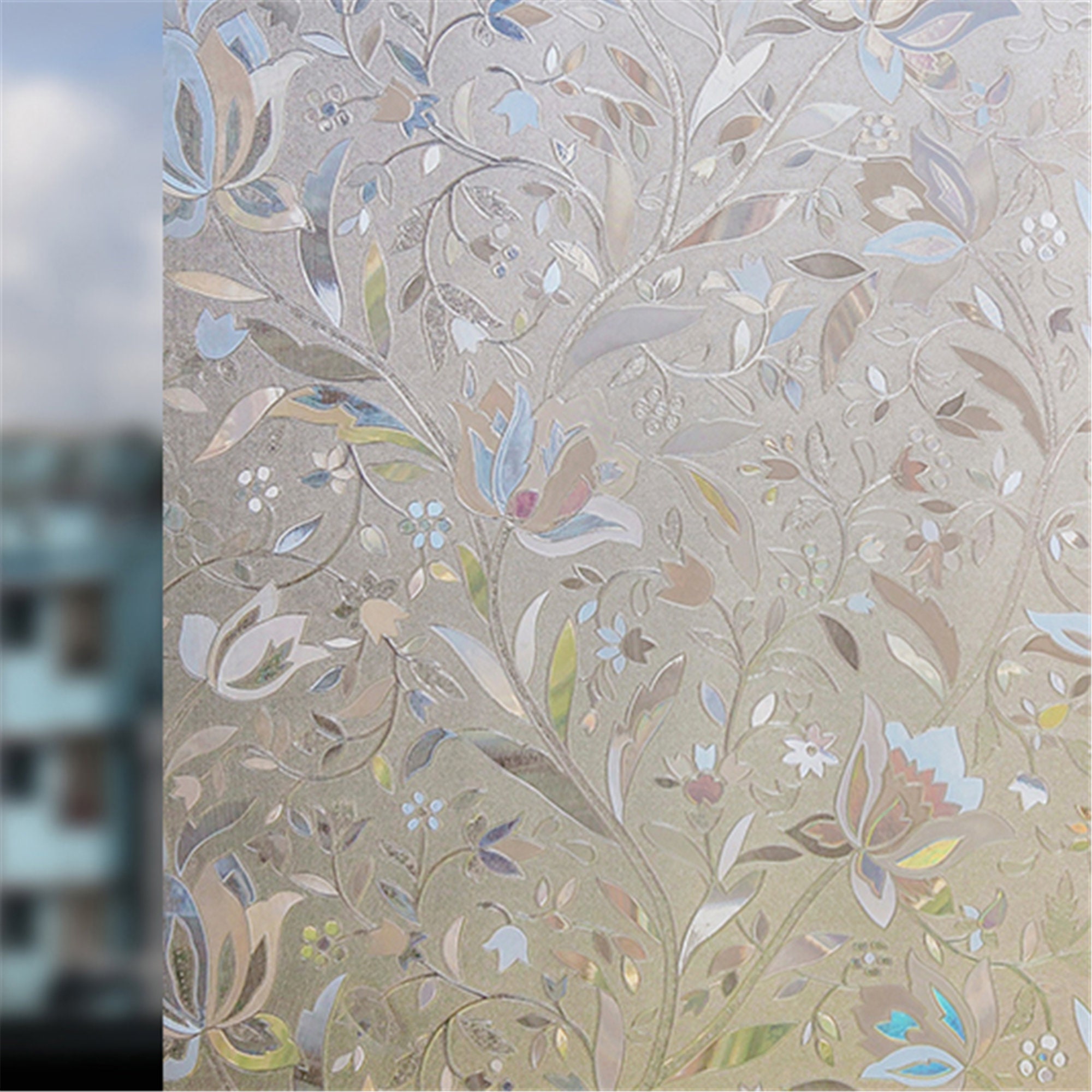 3D Premium Window Privacy Film, Static Cling Sticker,anti-uv, No Glue ...