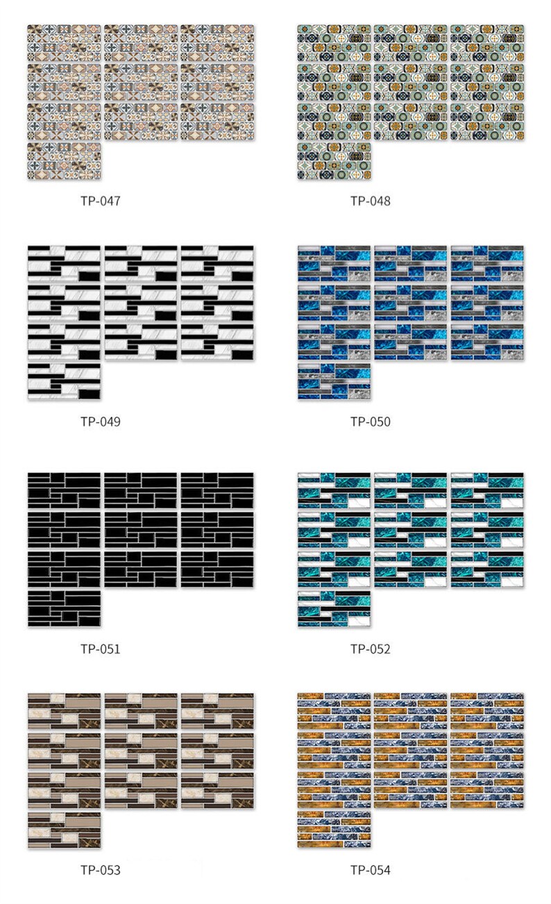 Tile Sticker Vinyl Decal for Kitchen Bathroom Backsplash Floor - Etsy