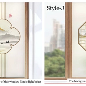 3D Premium Window Privacy Film, Static Cling Sticker,anti-uv, No Glue ...