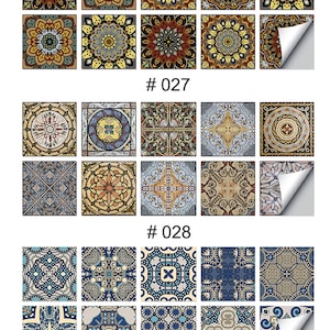 Spanish Tiles Sticker,mexican Peel and Stick Tile Stickers for Wall ...