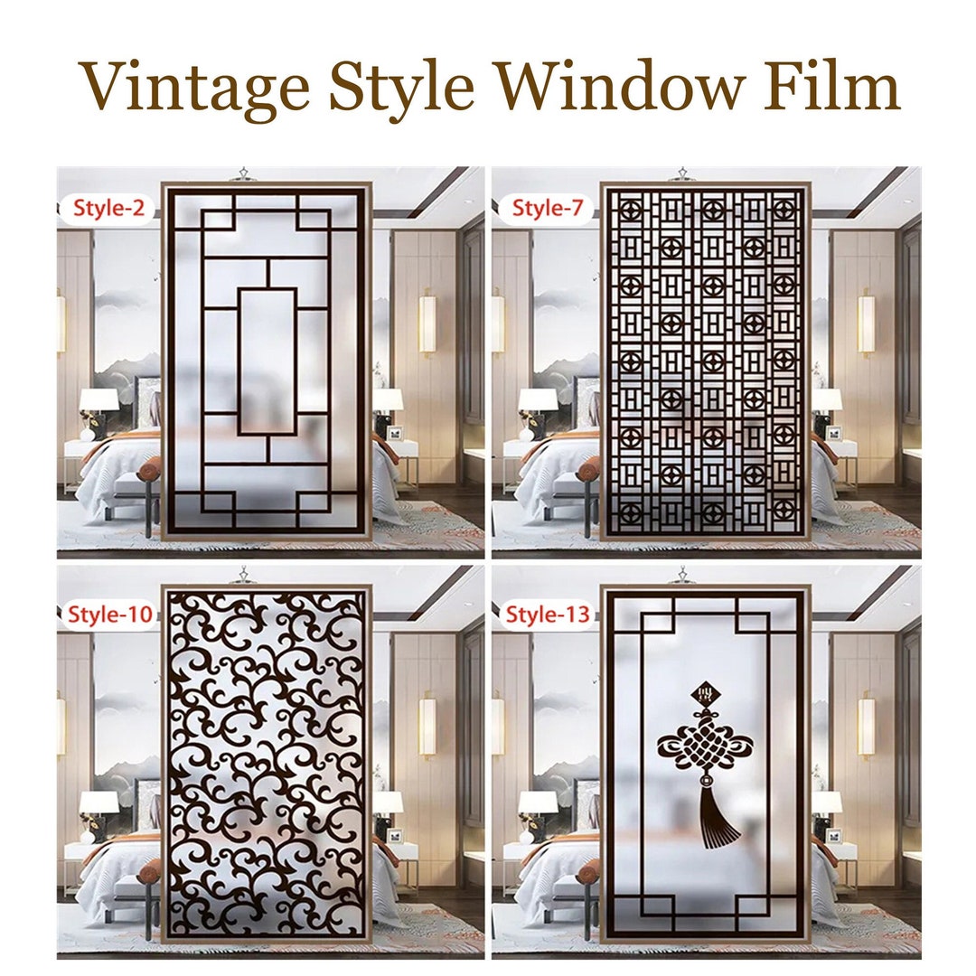 3D Premium Window Privacy Film, Static Cling Sticker,anti-uv, No Glue ...