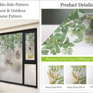 3D Premium Window Privacy Film, Static Cling Sticker,anti-uv, No Glue ...