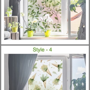 Decorative Static Cling Window Film,frosted Stained Window Privacy Film ...
