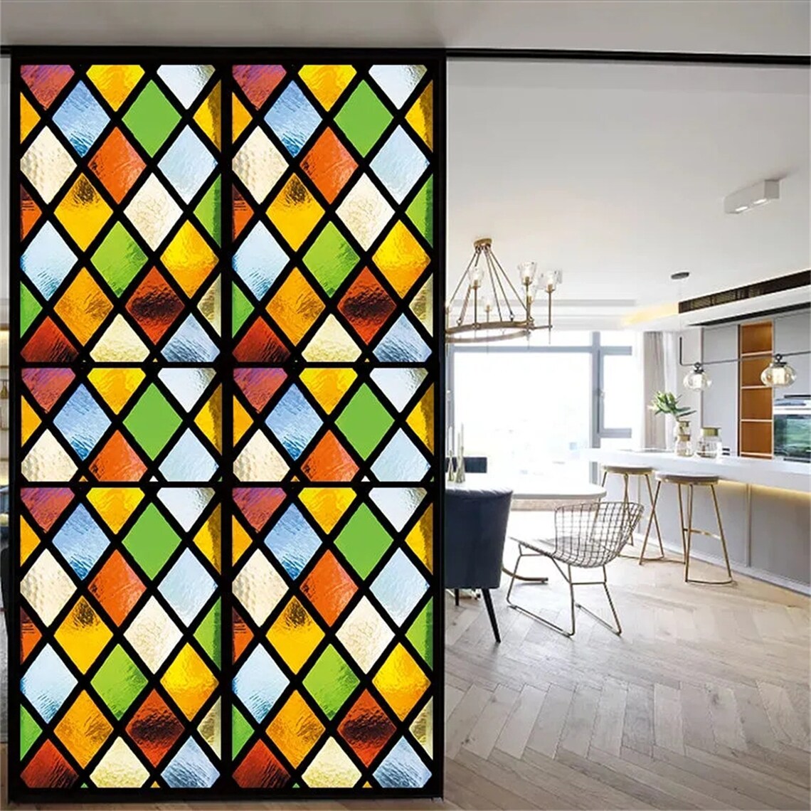 3D Premium Window Privacy Film, Static Cling Sticker,anti-uv, No Glue ...