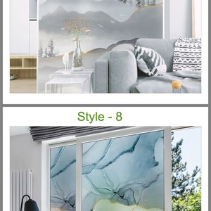 Decorative Static Cling Window Film,frosted Stained Window Privacy Film ...