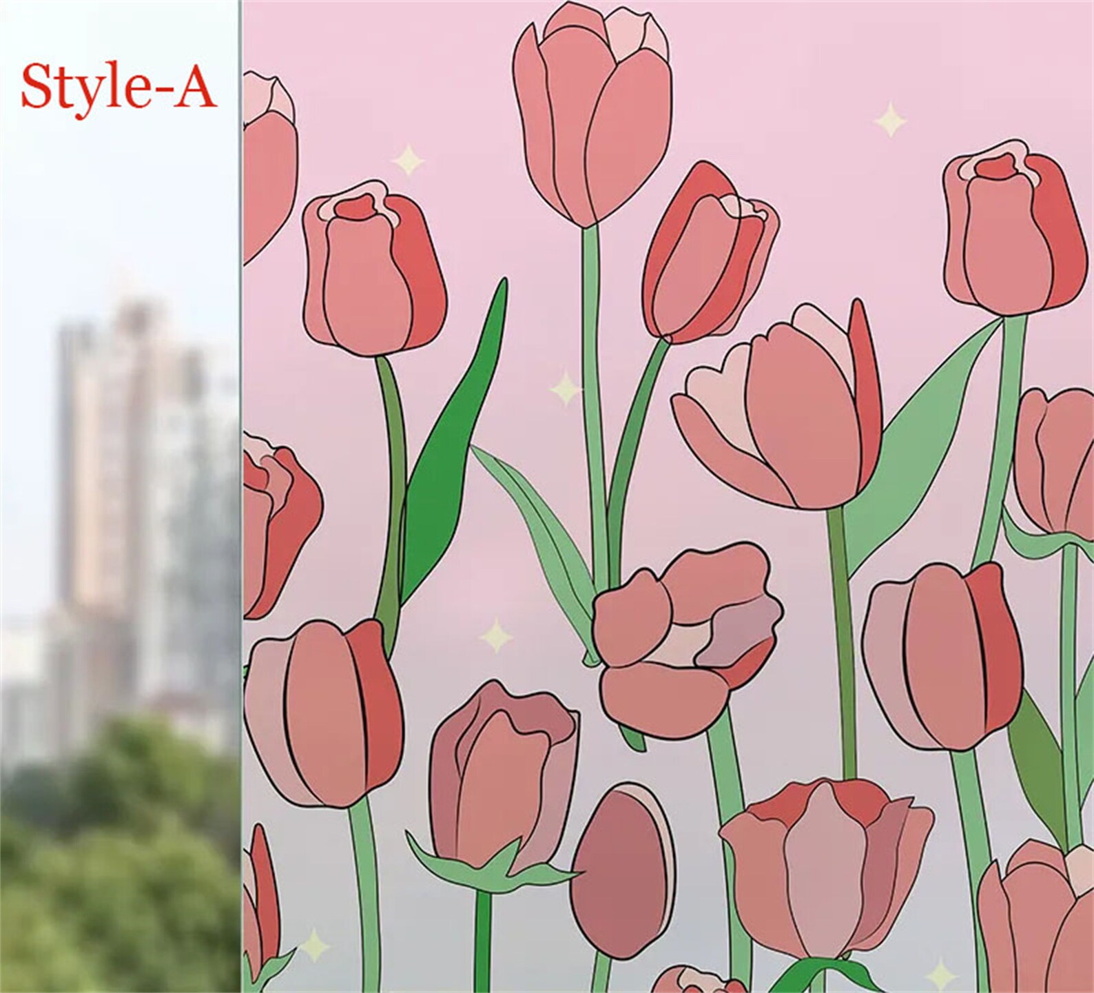 3D Premium Window Privacy Film, Static Cling Sticker,anti-uv, No Glue ...