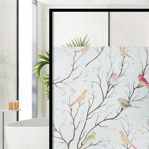 Colorful Window Film,birds Window Privacy Film,self Adhesive Film ...