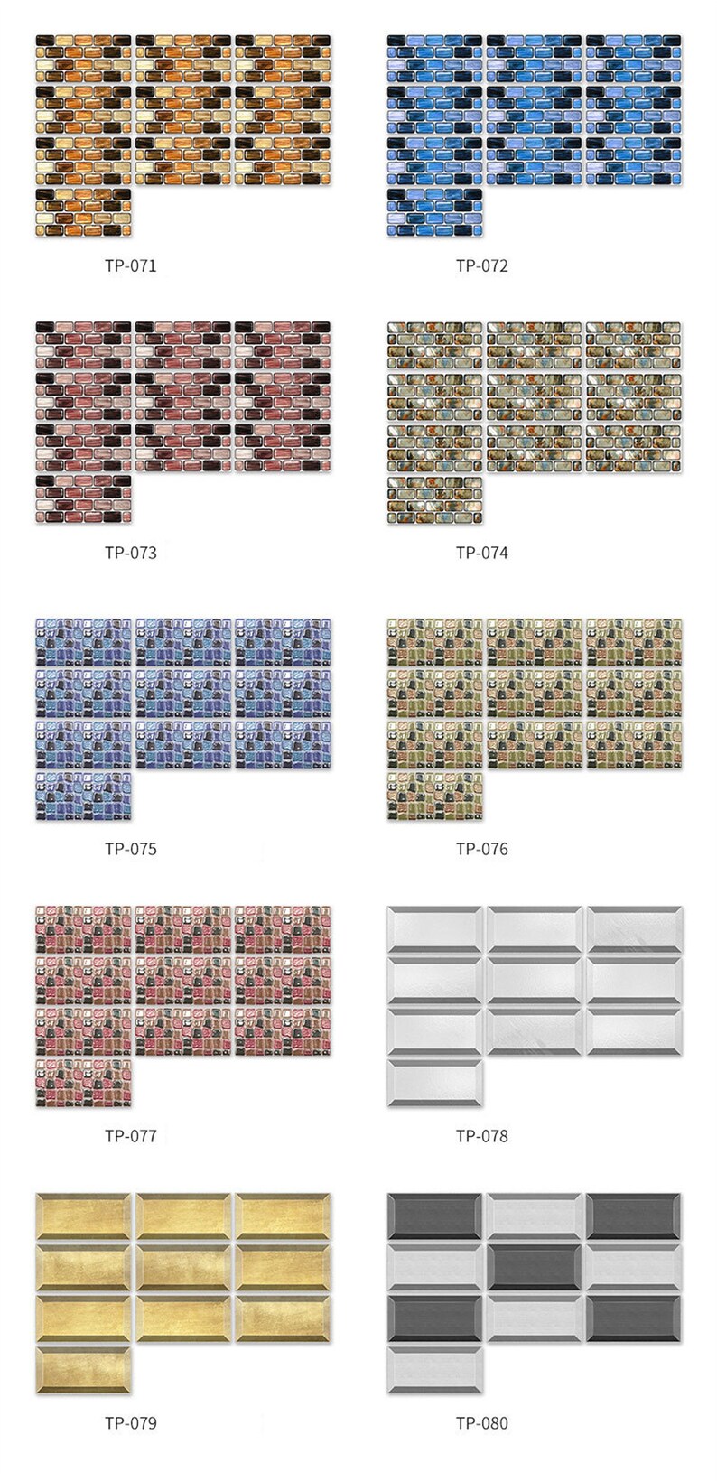 Tile Sticker Vinyl Decal for Kitchen Bathroom Backsplash Floor - Etsy