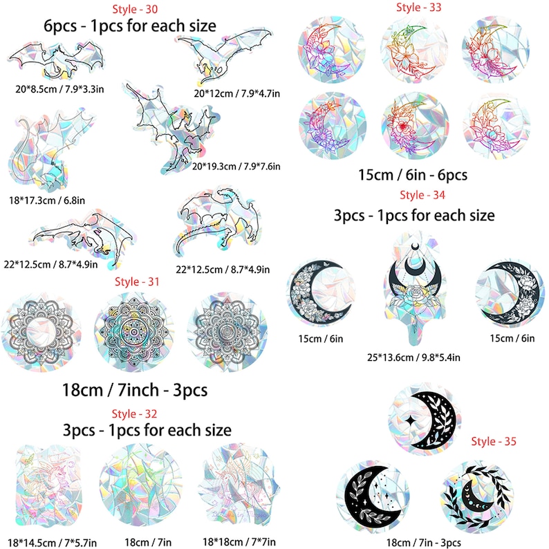 Dragon Window Gems,rainbow Window Film,window Decals,static Window ...