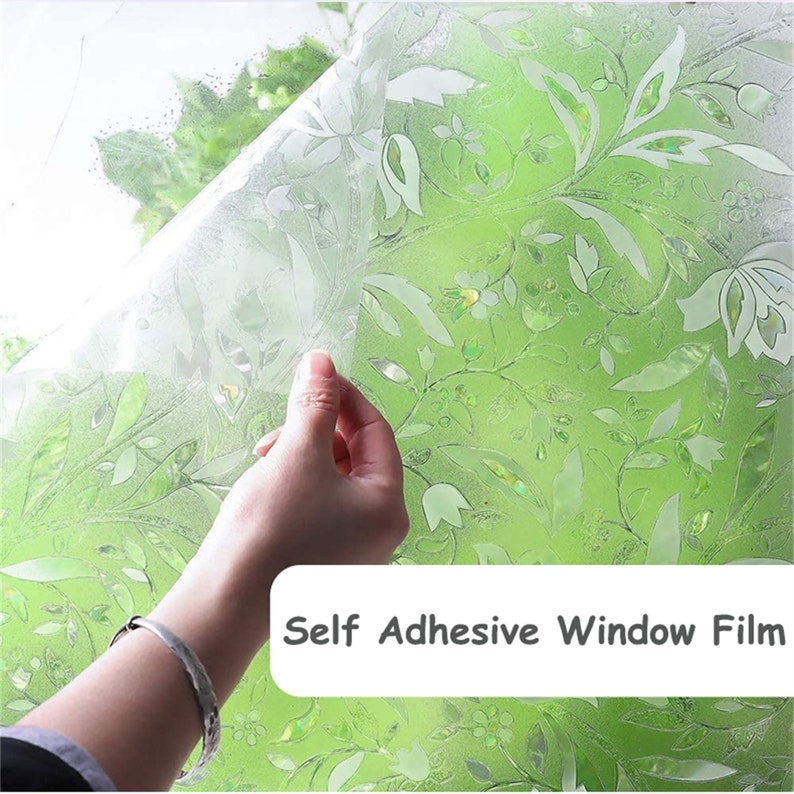 3D Premium Window Privacy Film, Static Cling Sticker,anti-uv, No Glue ...