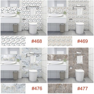 Tile Sticker Vinyl Decal Self Adhesive Tile Decal for Living Room ...