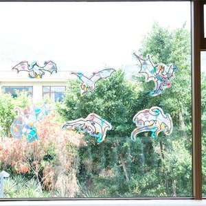 Dragon Window Gems,rainbow Window Film,window Decals,static Window ...