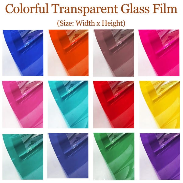 Color Window Film - Etsy UK