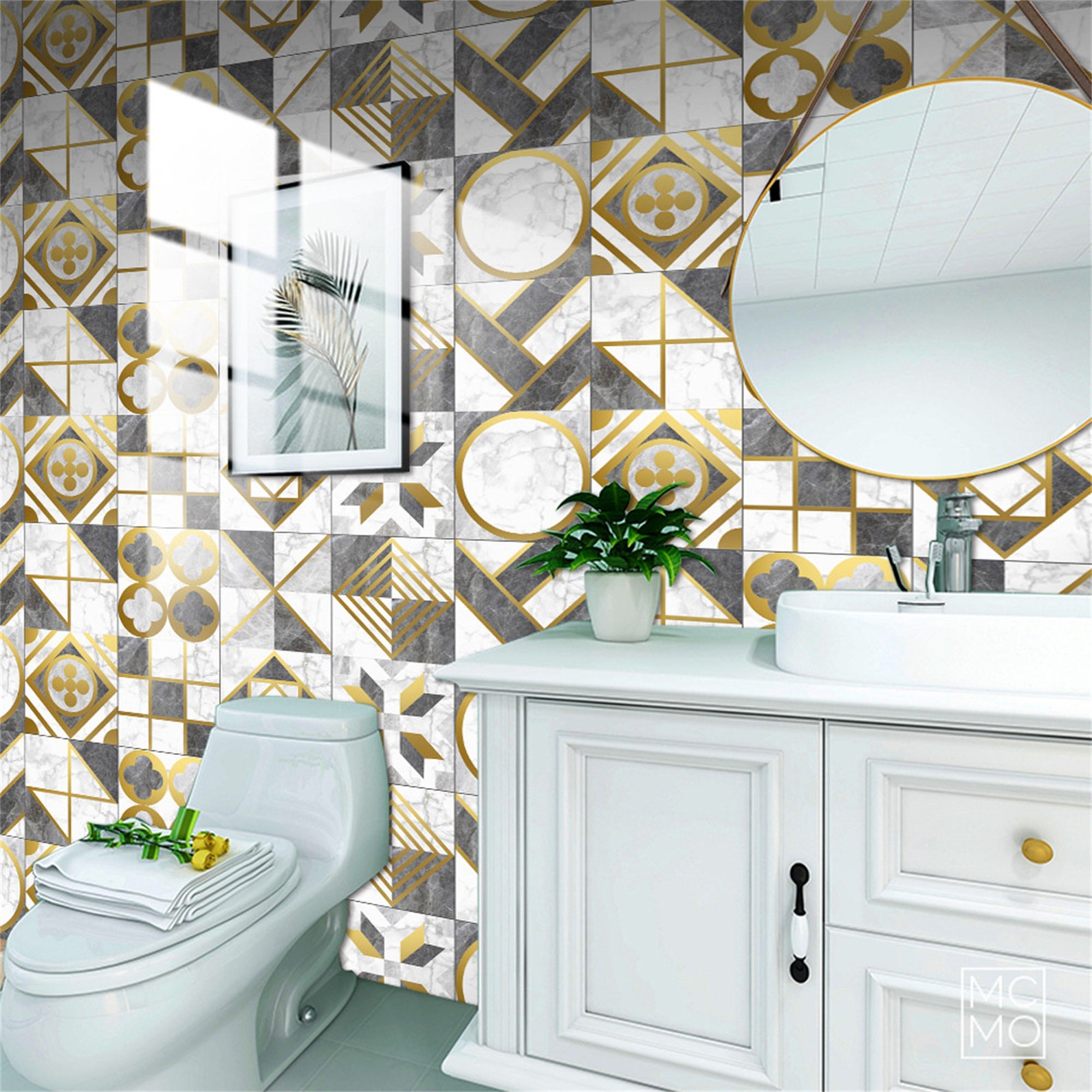 Tile Sticker Vinyl Decal for Kitchen Bathroom Backsplash Floor | Etsy