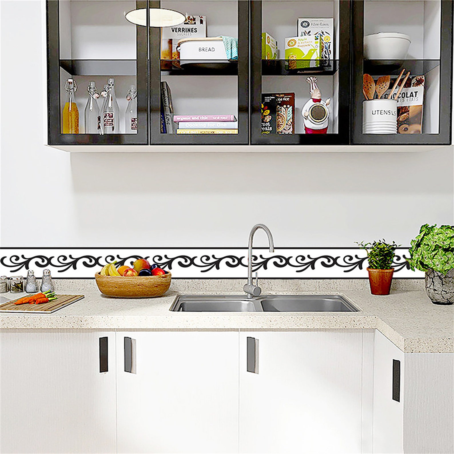 Tile Sticker Vinyl Decal for Kitchen Bathroom Backsplash Floor Decals ...