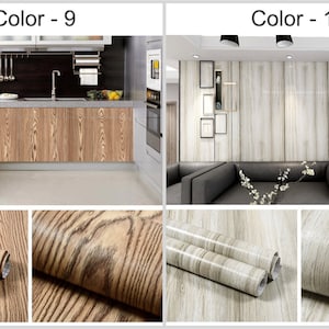 Wood Grain Wallpaper,peel and Stick Wall Sticker,self-adhesive Tile ...