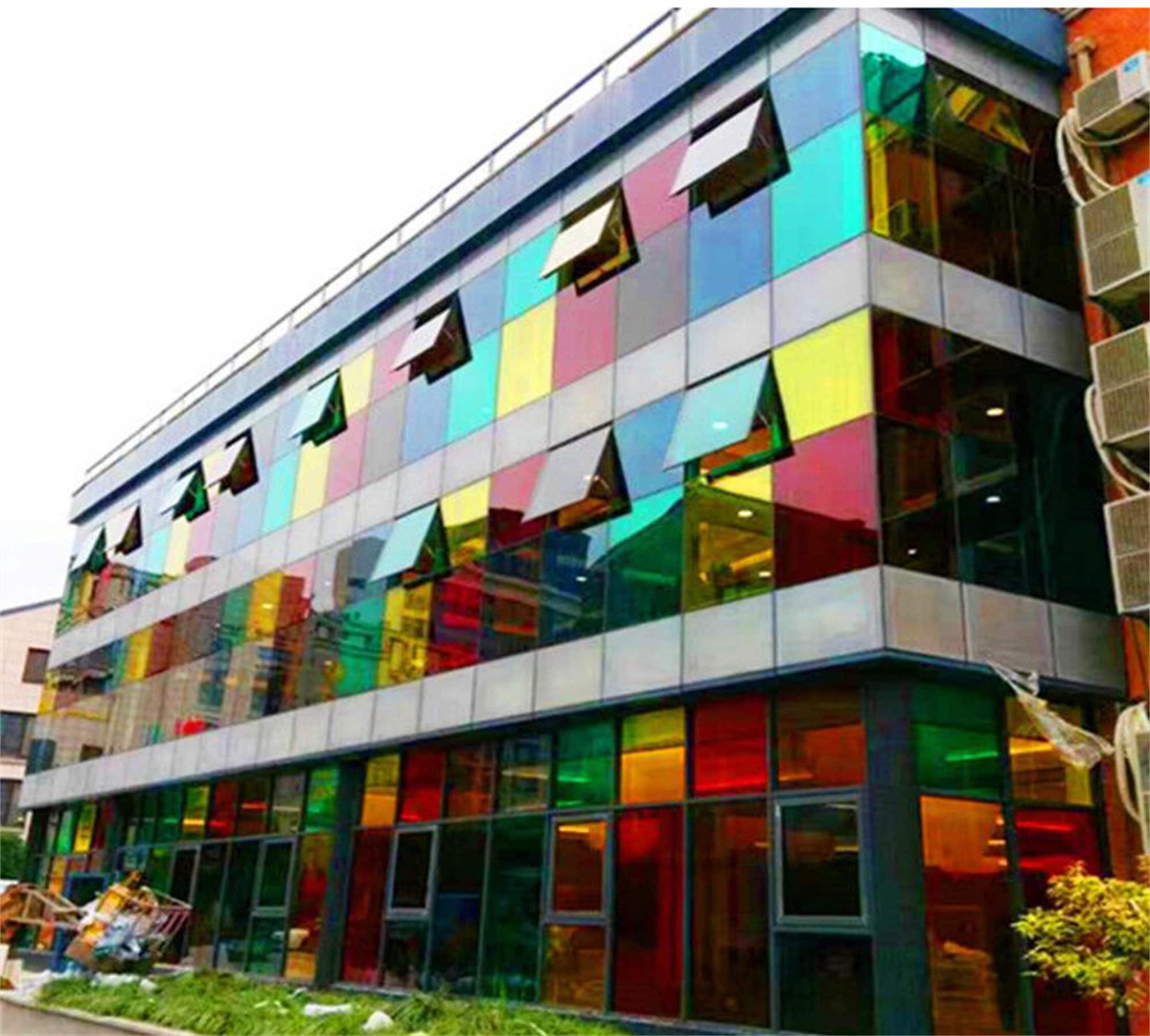 Colored Decorative Glass Film Insulation Sunscreen Proof Membrane ...