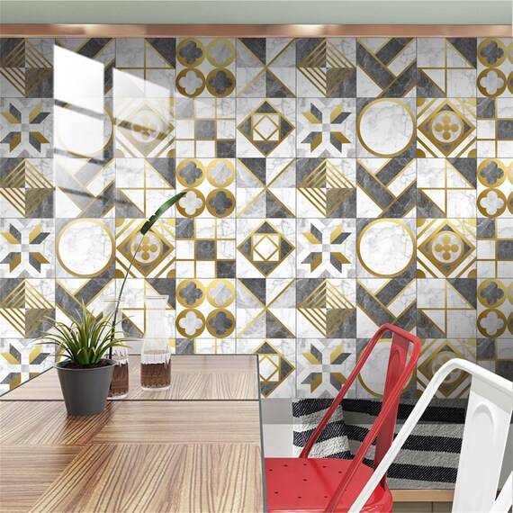 Tile Sticker Vinyl Decal for Kitchen Bathroom Backsplash Floor | Etsy