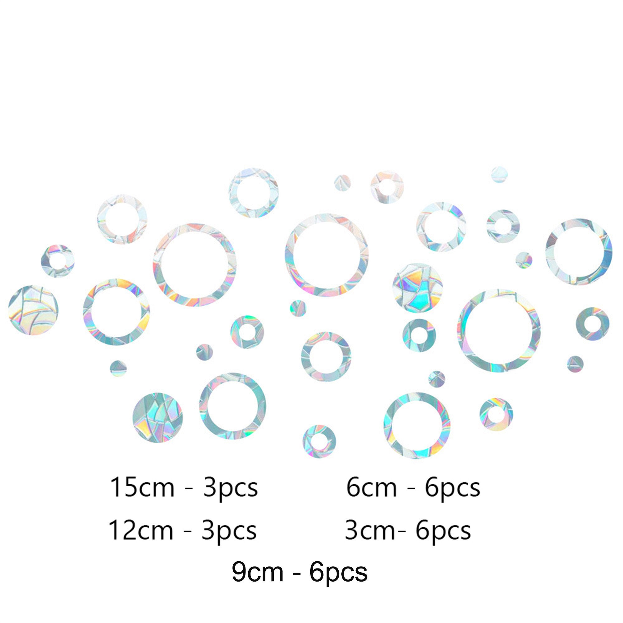 24 Circle Ring Window Gemsrainbow Window Filmwindow - Etsy