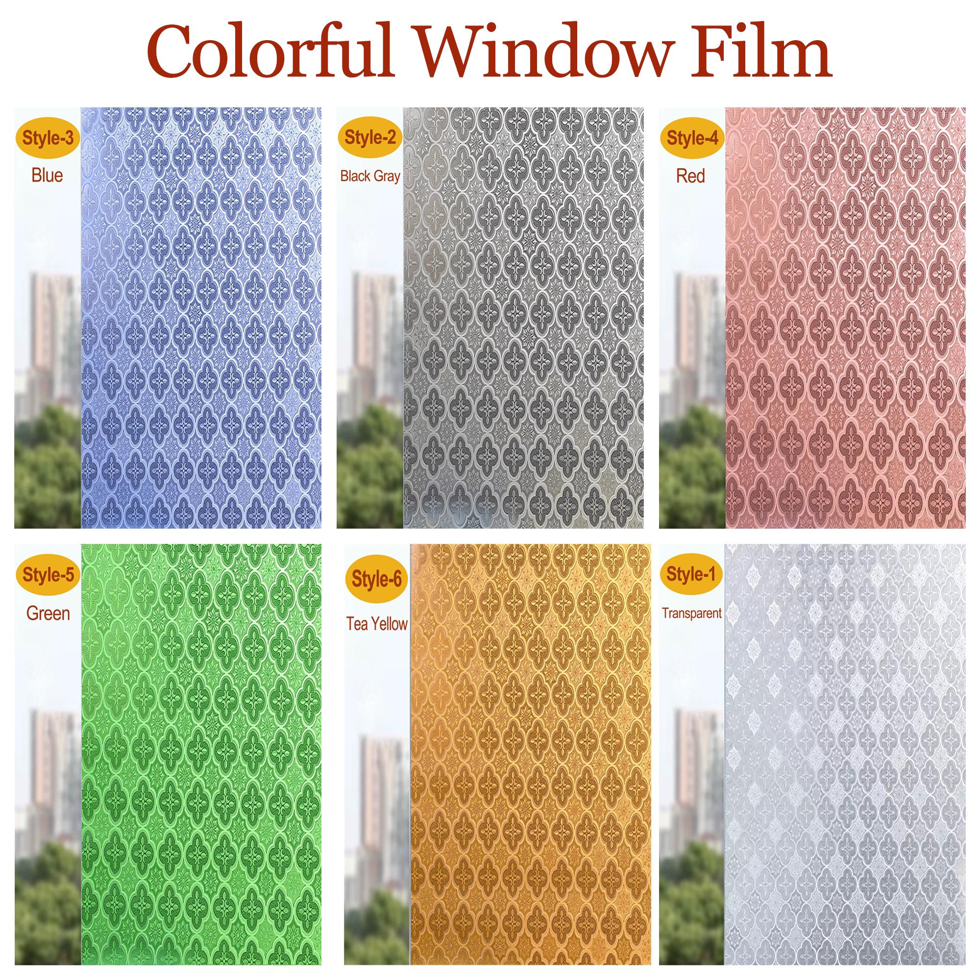 3D Premium Window Privacy Film, Static Cling Sticker,anti-uv, No Glue ...