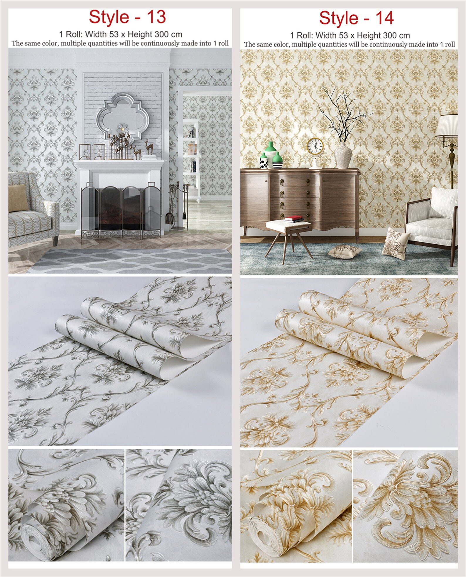 3D Wallpaper,self Adhesive Wallpaper,,removable Wall Decal,peel and ...