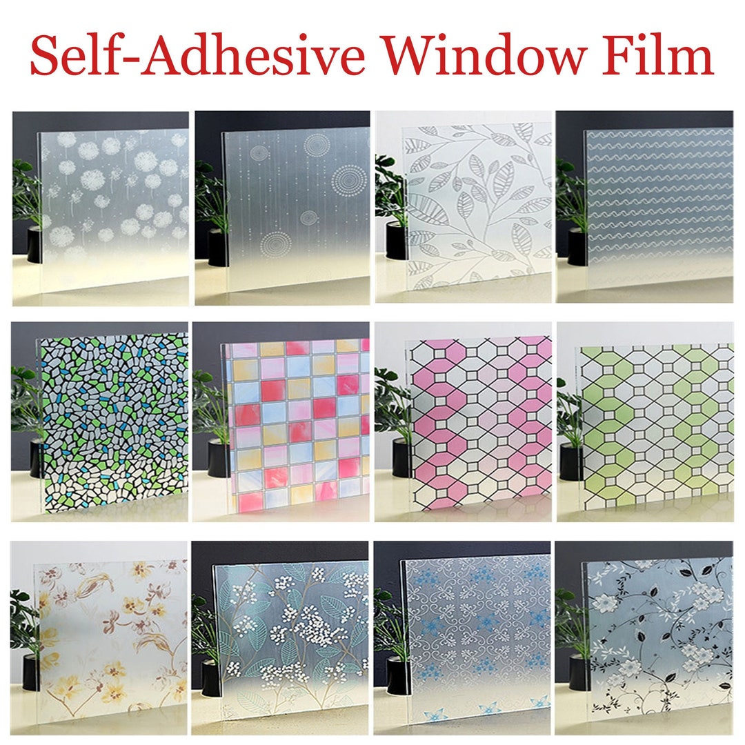 Window Privacy Film Peel and Stick Window Vinyl Sticker,frosted Privacy ...