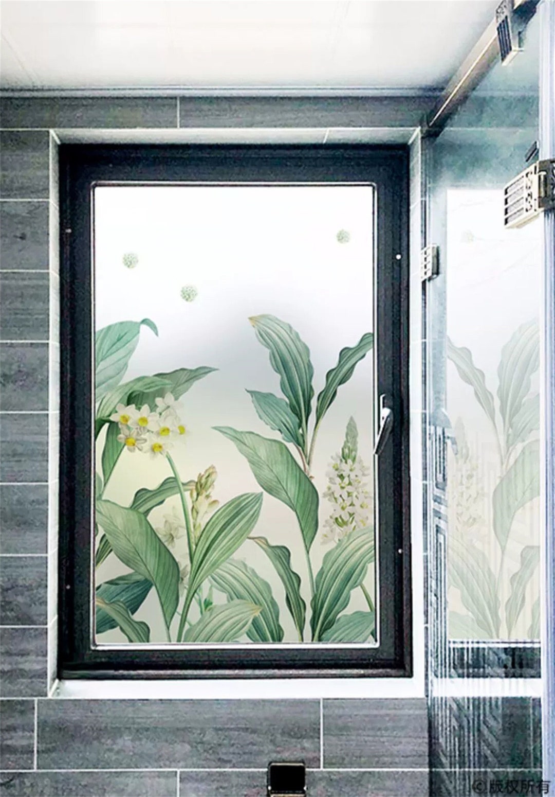 3D Premium Window Privacy Film, Static Cling Sticker,anti-uv, No Glue ...