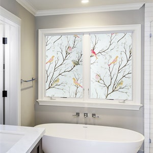 Colorful Window Film,birds Window Privacy Film,self Adhesive Film ...
