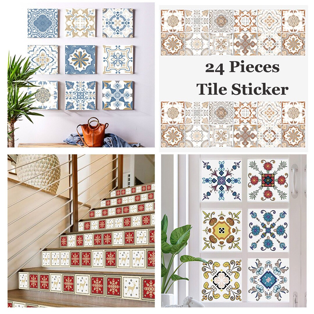 Peel and Stick Tile Sticker Kitchen Bathroom Backsplash Floor Stair ...