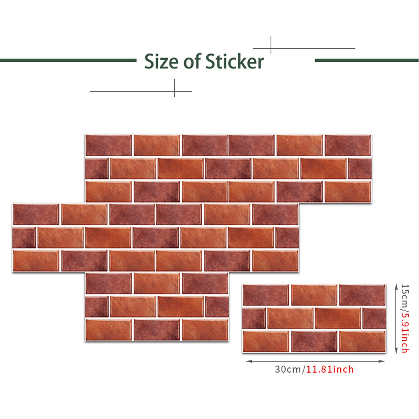 Glossy 3D Metro Self Adhesive Contemporary Splashback Mosaics Tile ...