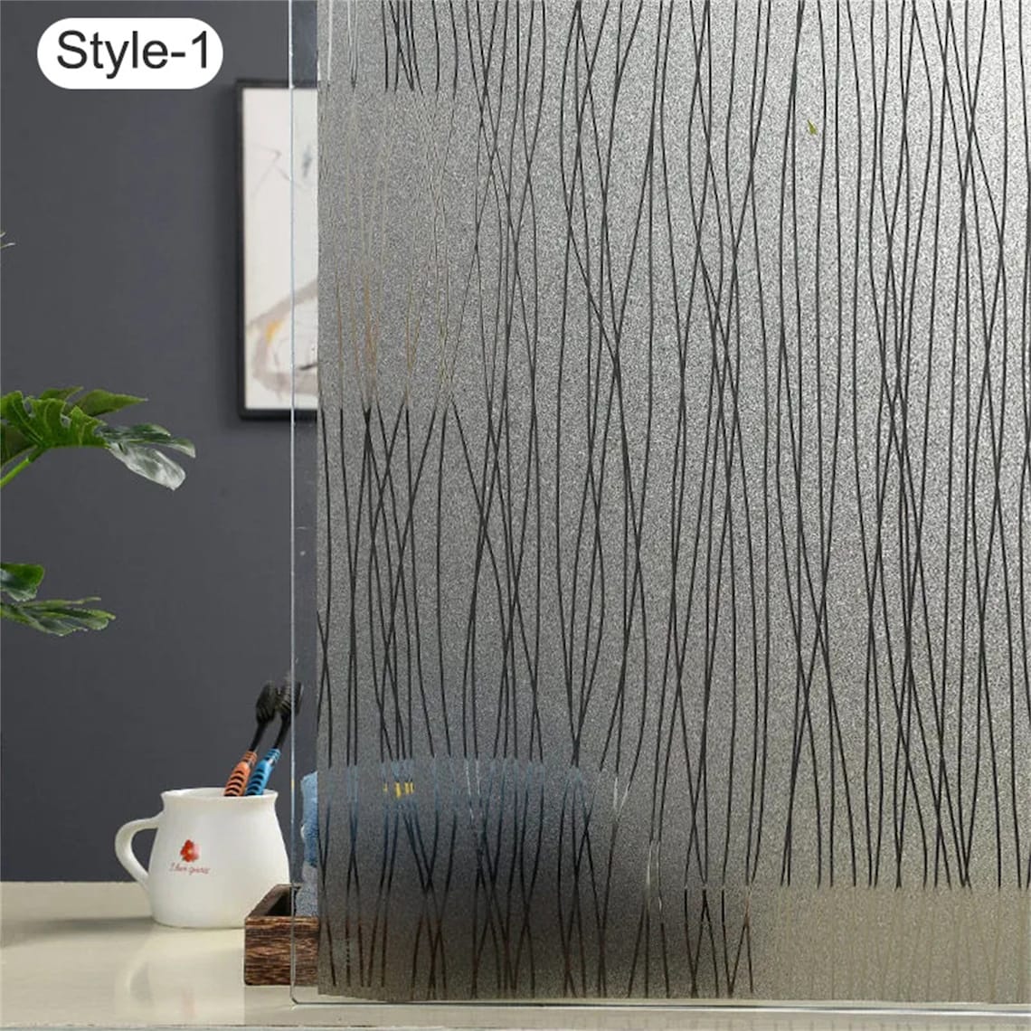 3D Premium Window Privacy Film, Static Cling Sticker,anti-uv, No Glue ...