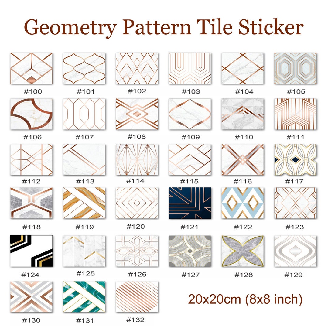 Tile Sticker,peel and Stick Vinyl Tile Decals,self Adhesive Wall ...