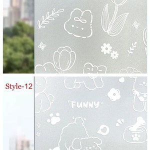 Window Film Privacy Frosted Glass Film,white Opaque Glass Clings ...