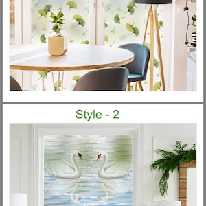 Decorative Static Cling Window Film,frosted Stained Window Privacy Film ...