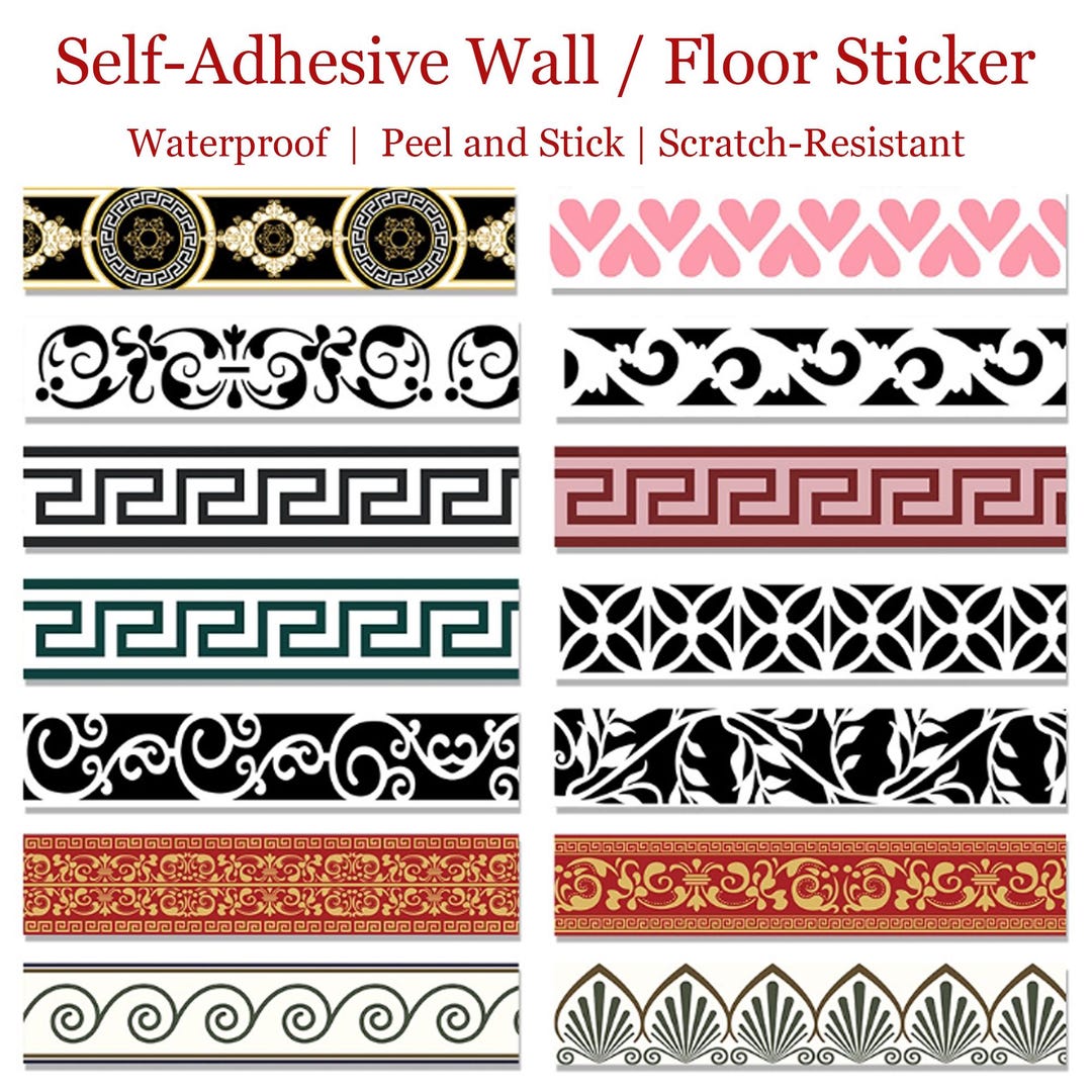 Tile Sticker Vinyl Decal for Wall Floor Stairs Kitchen Backsplash Bath ...