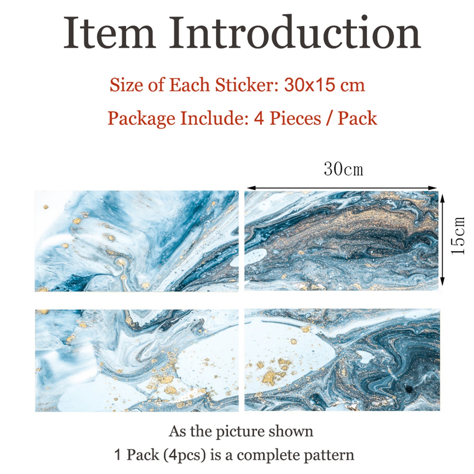 Tile Sticker Vinyl Decal for Kitchen Bathroom Backsplash Floor Decals ...