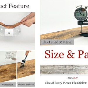 Floor Tile Sticker Panel,wood Peel and Stick Flooring Over Tile,vinyl ...