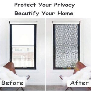 3D Premium Window Privacy Film, Static Cling Sticker,anti-uv, No Glue ...