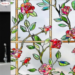 Colorful Privacy Window Film,rhombus Geometric Pattern Static Cling ...