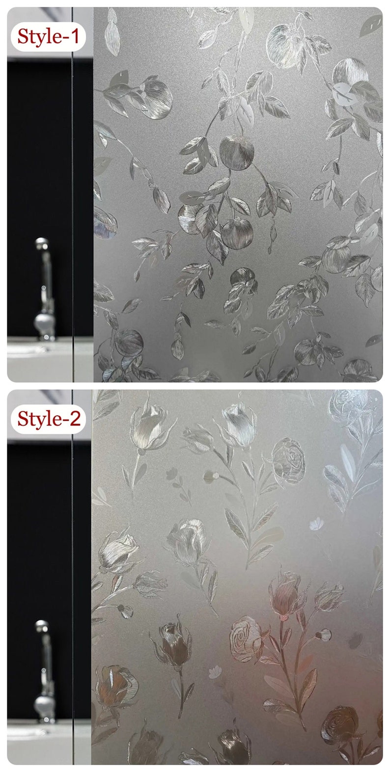 Window Film Privacy Frosted Glass Film,matte Opaque Glass Clings ...