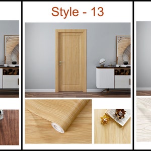 Wood Wallpaper Tile Stickers, Peel&stick Tile Decal, Wood Grain Wall ...