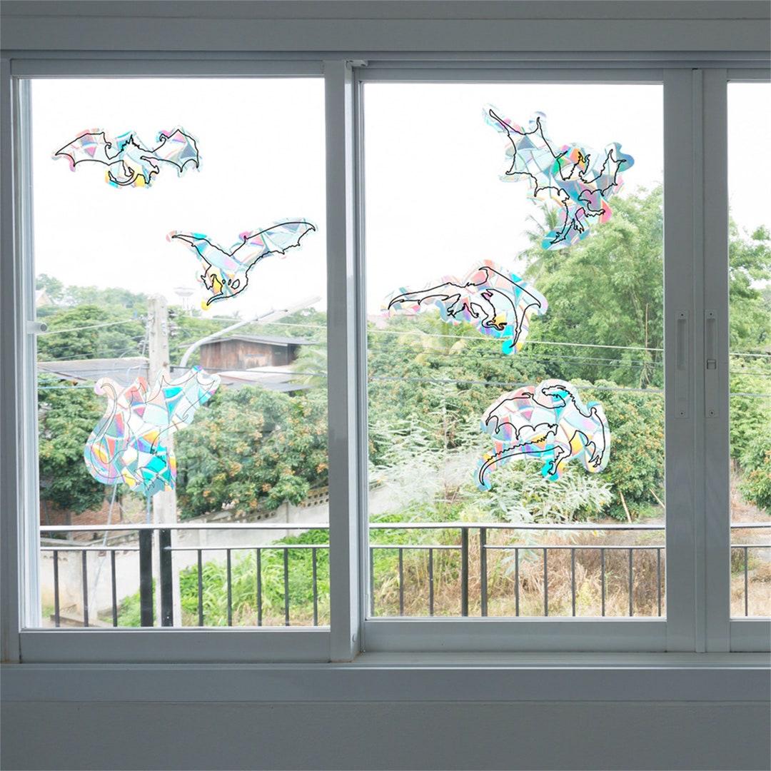 Dragon Window Gems,rainbow Window Film,window Decals,static Window ...