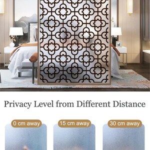 3D Premium Window Privacy Film, Static Cling Sticker,anti-uv, No Glue ...