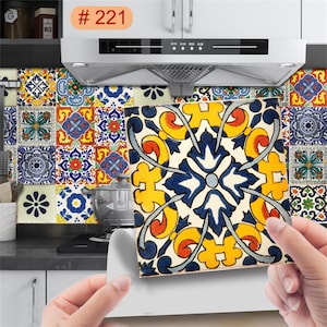 Tile Sticker Vinyl Decal for Kitchen Bathroom Backsplash Decals,self ...