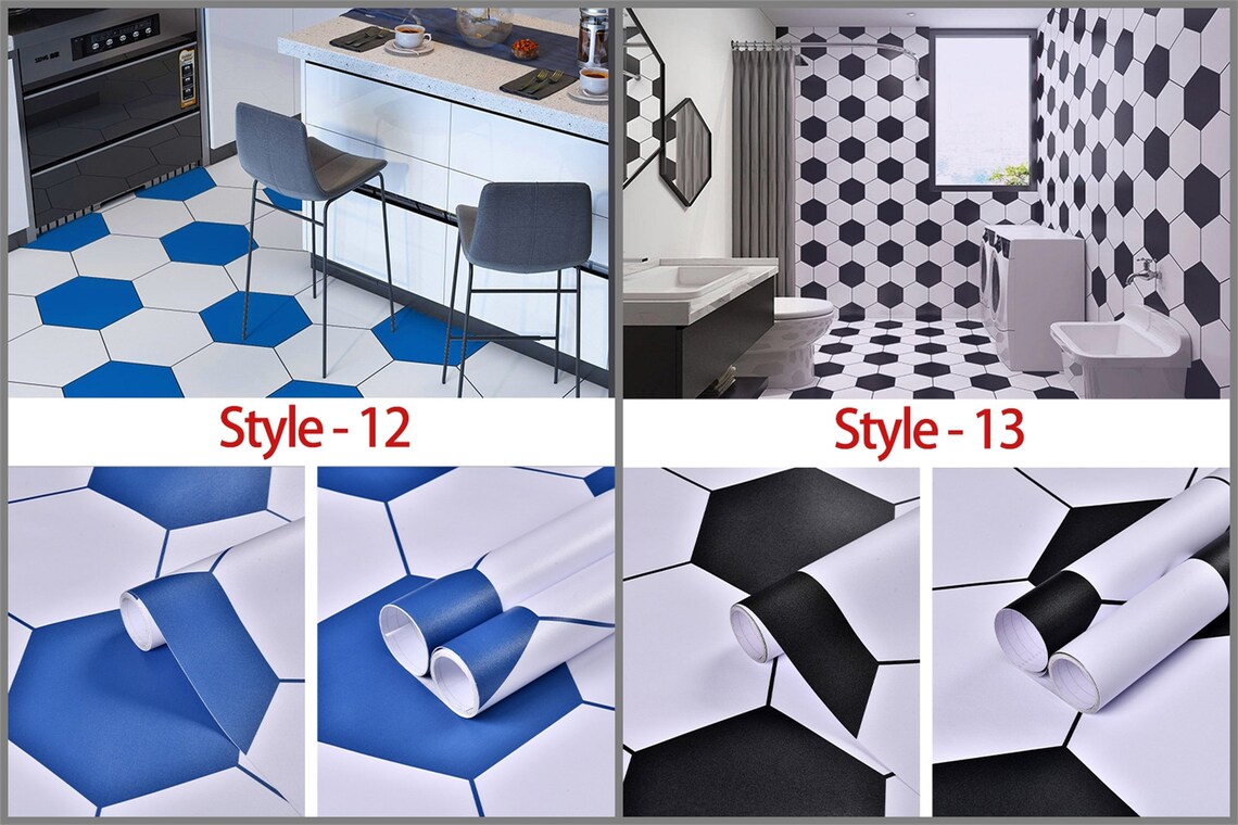 Floor Tile Sticker Panel, Self Adhesive Tile Sticker Anti-slip Vinyl ...